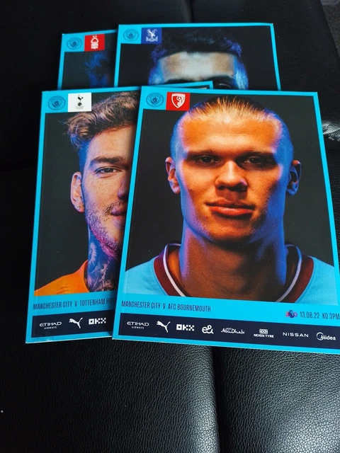 MANCHESTER CITY PROGRAMMES Job Lot 2022/23 X4 £7.99 - PicClick UK