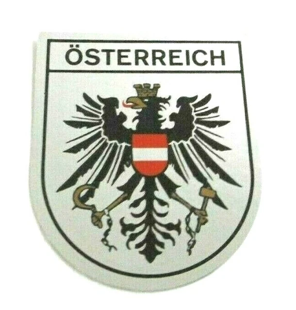 SOUVENIR-AUFKLEBER ÖSTERREICH BUNDESWAPPEN Adler heraldisch Austria 80s ...