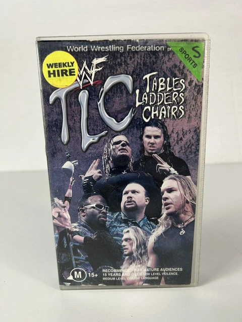 WWF - TLC Tables Ladders Chairs VHS Video Hardy Boys £15.99 - PicClick UK