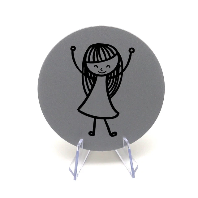 FEMALE TOILET SIGN Ladies Restroom Sign Girls Bathroom WC Plaque ...