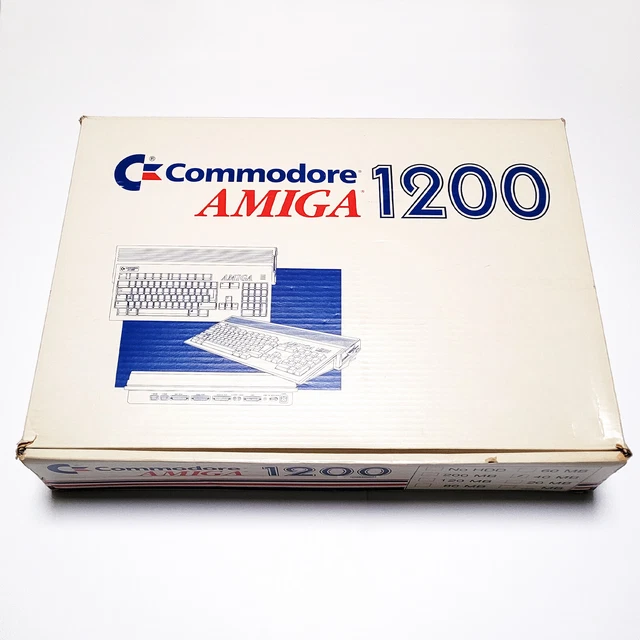 GENUINE COMMODORE AMIGA 1200 BOX with Internal Packaging and 5 Warranty ...