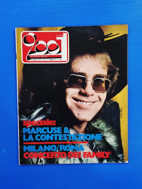 HELLO 2001 15-1971 +Poster Elton John-Herbert Marcuse-Solvay Stubyng ...
