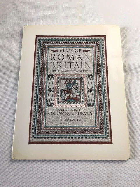 MAP OF ROMAN Britain - Ordnance Survey 1956 Historical Map Book Third ...