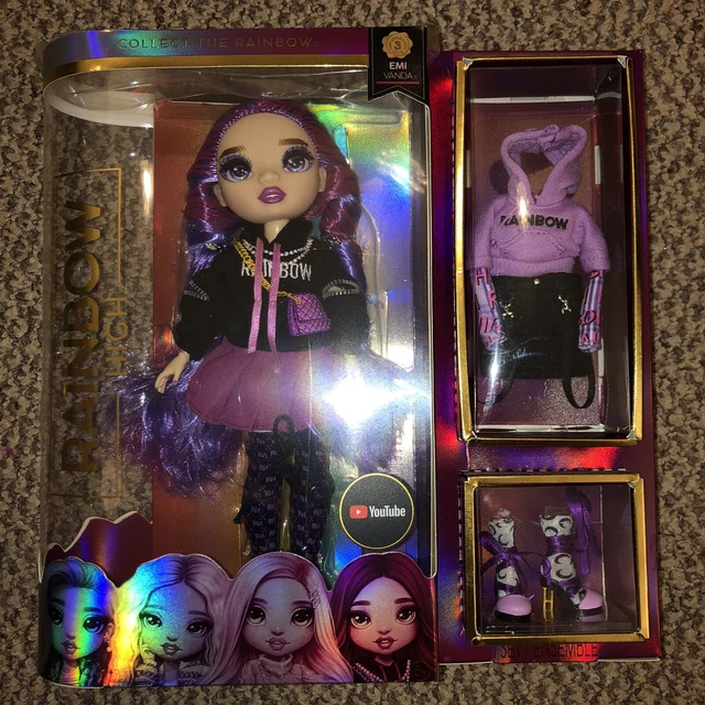 RAINBOW HIGH EMI Vanda Doll NEW Boxed Beautiful Purple Fashion Doll £50 ...