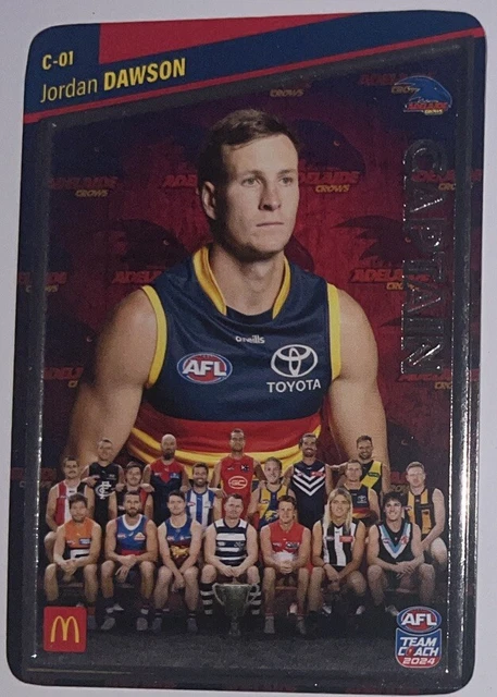 2024 AFL TEAMCOACH Maccas Captain Silver - Jordan Dawson C-01 Adelaide ...