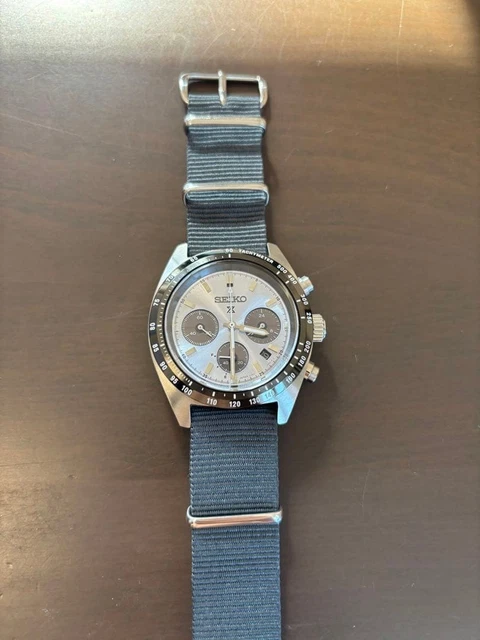 SEIKO PROSPEX SPEED Timer SBDL093 Solar Quartz Men's 39mm Chronograph ...
