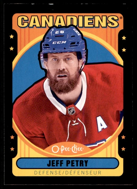 2021-22 O-PEE-CHEE RÉTRO Bordure Jeff Pétrie 057/100 Montréal Canadiens ...