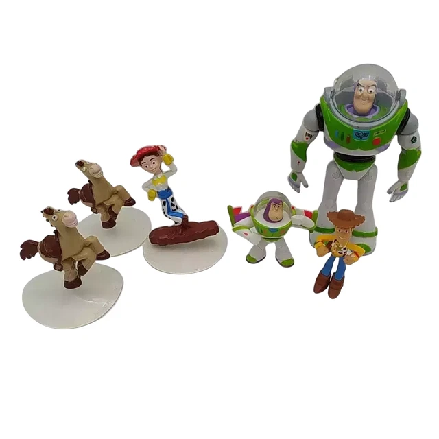TOY STORY BUNDLE of Woody Buzz Lightyear Figures & Nestle Suction ...