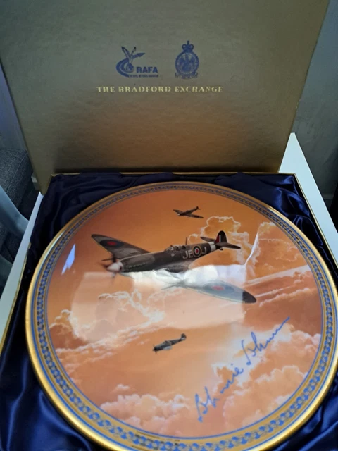 ROYAL WORCESTER JOHNNIE Johnson Spitfire WWII Large Wall Plaque £29.00 ...