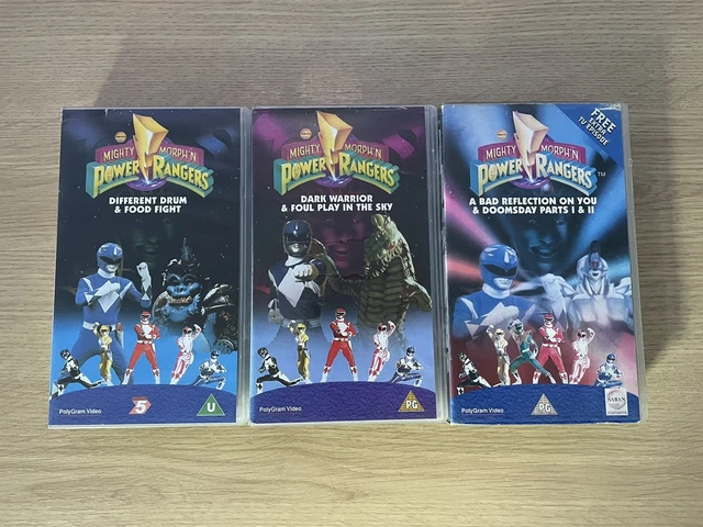 MIGHTY MORPHIN POWER Rangers - Blue Ranger VHS Bundle (Volumes 3, 7 ...
