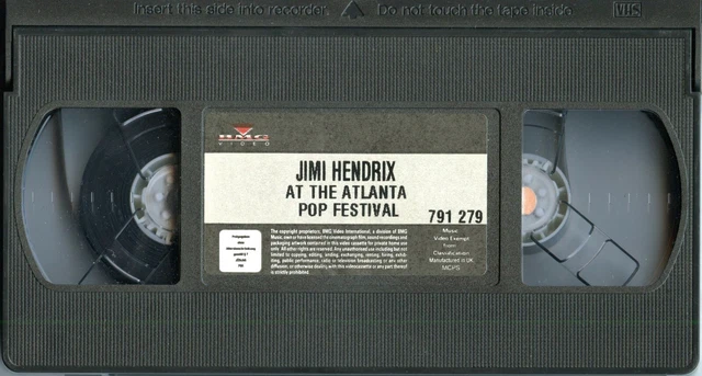 JIMI HENDRIX - Atlanta Pop Festival + Johnny B Goode - Vhs Video 2 X ...