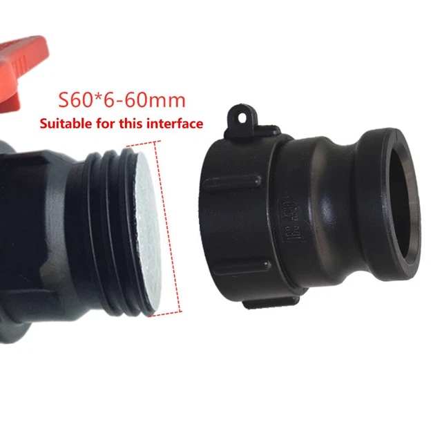 ADAPTER A MALE IBC Ton Barrel IBC Kit PP Parts To 2 Inch A Ton 60 ...