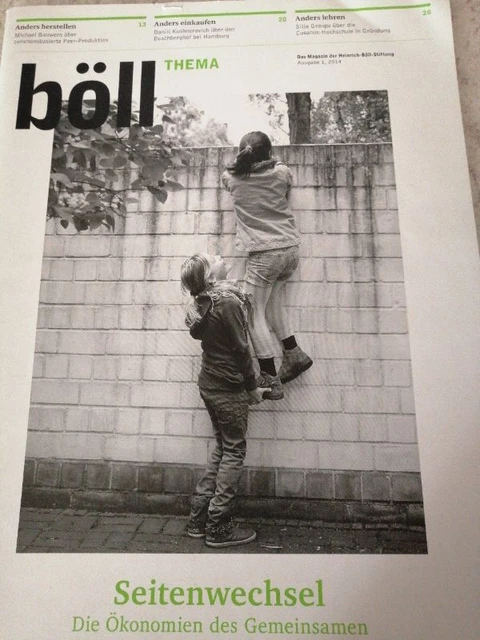 HEINRICH BÖLL STIFTUNG Seitenwechsel 1 2014 Ökonomien des Gemeinsamen EUR 3,95 - PicClick DE