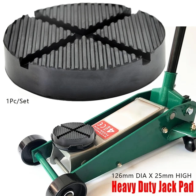 LARGE RUBBER PAD Rubber Block Hydraulic Ramp Jacking pads Trolley Jack ...