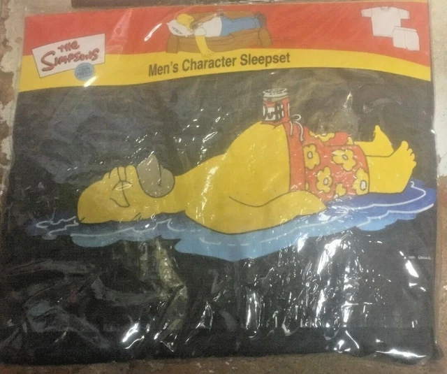 RARE 2002 THE Simpsons Homer Simpson Men's Character Sleepset Med. 38 ...