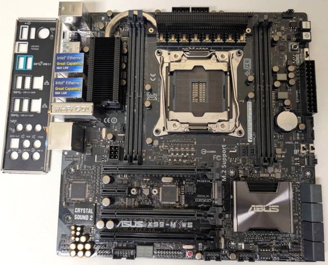 ASUS X99-M WS LGA 2011-3 Micro ATX X99 Motherboard £89.99 - PicClick UK