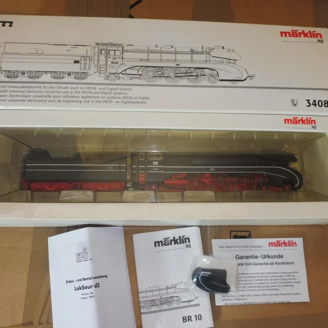 MÄRKLIN 34080, H0, Dampflokomotive, BR 10 001, Digital, OVP EUR 129,00 ...