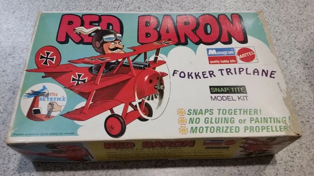 MONOGRAM RED BARON Fokker Triplane Model kit 1971 $229.60 - PicClick AU