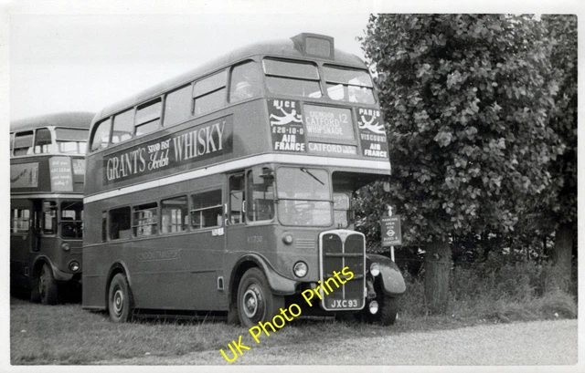PHOTO BUS DARKROOM London Transport JXC93 RT 730 Route 12 Whipsnade ...