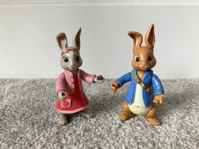 CBEEBIES PETER RABBIT Posable Original Figures Lily Bobtail & Peter £8. ...