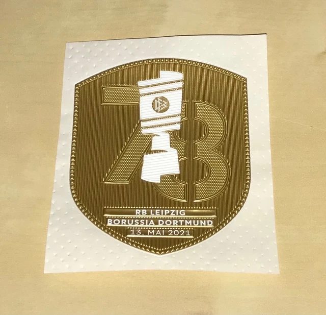 ORIGINAL DFB POKAL Final Patch 2021 Matchworn Size BVB Dortmund Leipzig ...