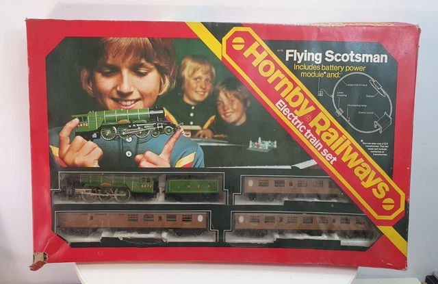 HORNBY RAILWAYS OO Gauge The Flying Scotsman Train Set with LNER Coaches & Track £80.00 ...