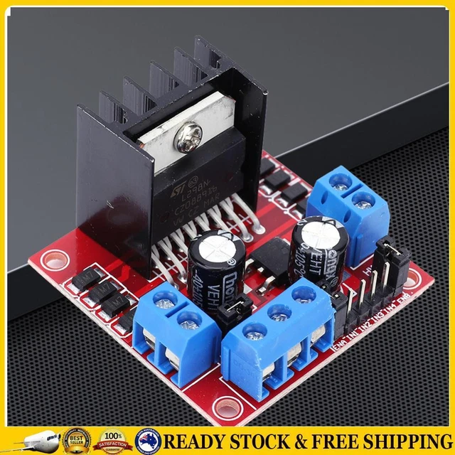 L298N DC MOTOR Driver Module Dual H-Bridge 5V for Smart Car (In Line ...