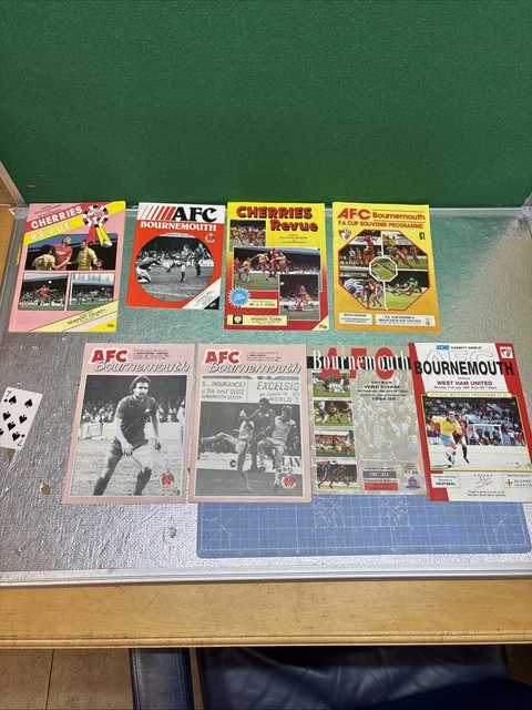 BOURNEMOUTH FOOTBALL PROGRAMMES collections/ bulk lots 1980’s -90’s £2. ...