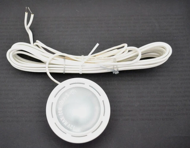 IKEA GRUNDTAL 12 Volt White Surface Down Light With A 10W Clear Lamp ...