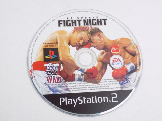 MINT DISC ONLY Playstation 2 Ps2 EA Sports Fight Night Round 3 - Free ...