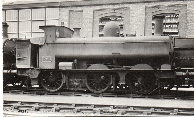 GWR &1501& CLASS 0-6-0T No 1790 at SWINDON c1937 R/PHOTO POSTCARD £1.99 ...