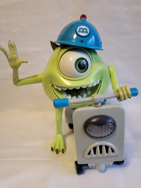 DISNEY PIXAR MONSTERS Inc Talking Mike Wazowski Moving Scooter Toy ...