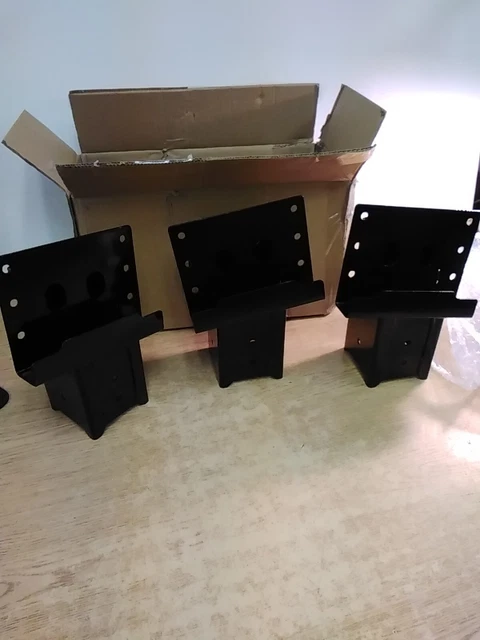 LOT OF 3 Adler Multi-Use Outdoor 4X4 Compound Angle Platform Brackets £ ...