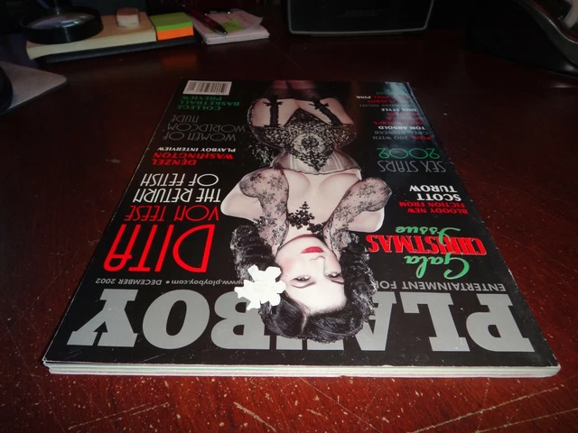 PLAYBOY MAGAZINE DECEMBER 2002 gala chrismas issue Dita Von Teese The Return Of $9.49 - PicClick CA