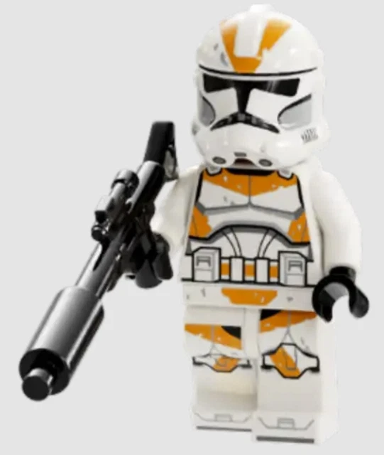 LEGO STAR WARS 212th Orange Clone Trooper w/ sniper blaster Minifigure ...