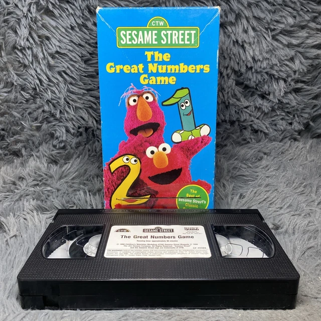 SESAME STREET - The Great Numbers Game VHS 1998 Classic Cartoon Movie ...