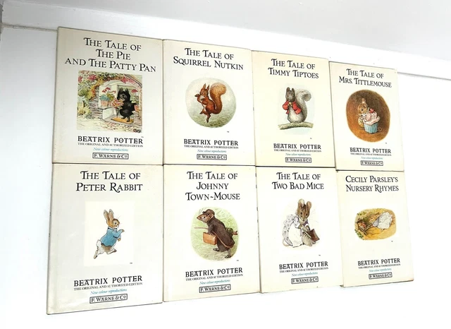 THE TALE OF Peter Rabbit By Beatrix Potter Hardback Books X8 Vintage ...