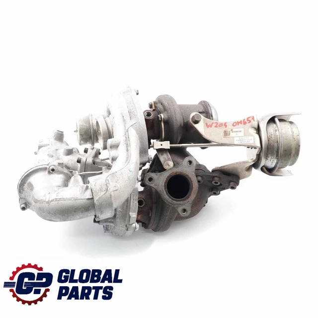 TURBOCOMPRESSEUR MERCEDES W204 W207 W212 OM651 Complet Bi-Turbo ...