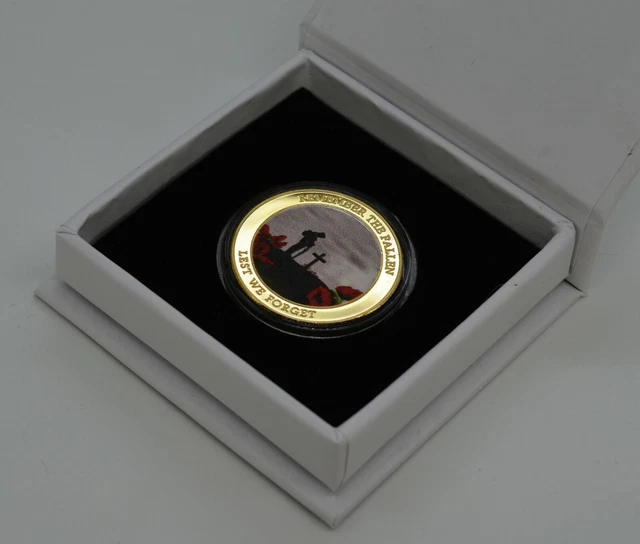 WORLD WAR ONE Silver & 24ct Gold Commemorative in Display/Gift Box WW1 ...