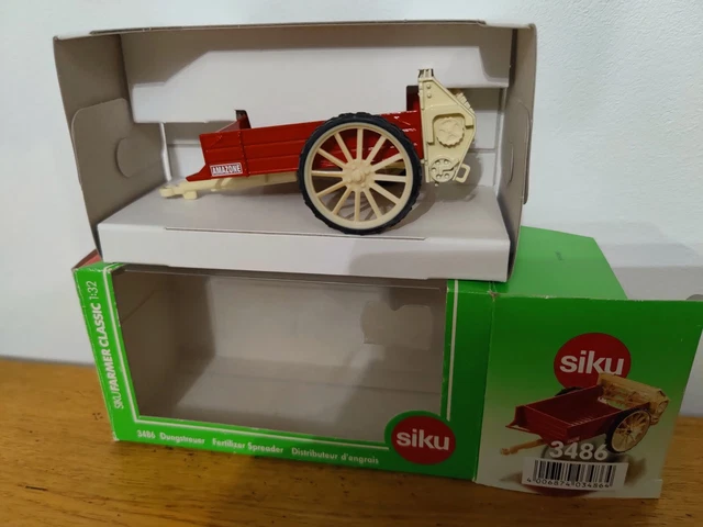 SIKU 3486 DISTRIBUTEUR engrais remorque 1/32 agricole tracteur miniature ferme EUR 23,00 ...