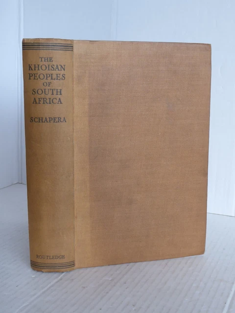 BOOK. THE KHOISAN Peoples of South Africa. Schapera. HB. 1st edition ...
