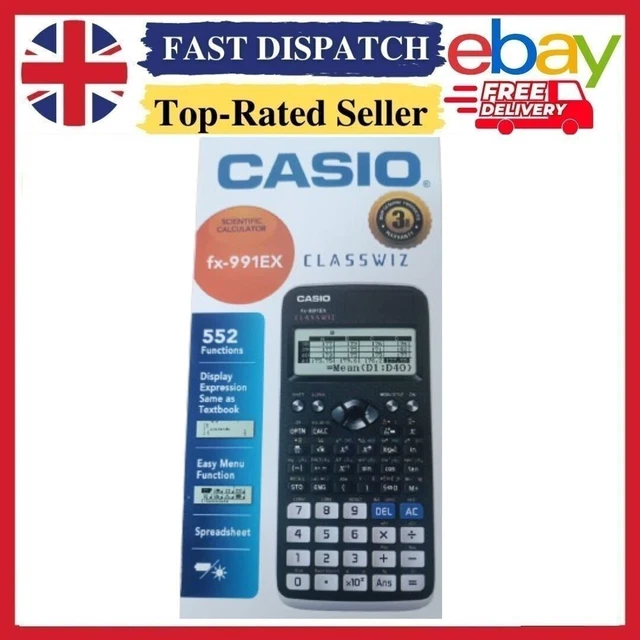 Casio Fx 991ex Classwiz Advanced Engineering Scientific Calculator 552 Functions £39 59