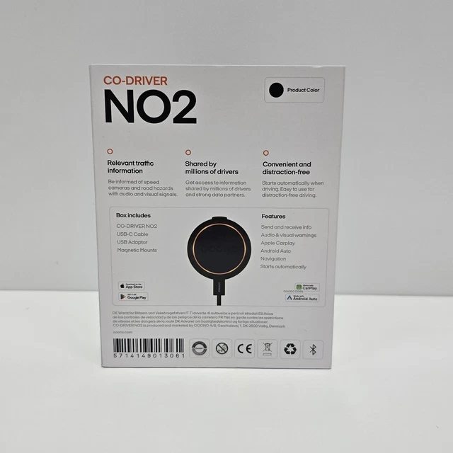 OOONO CO-DRIVER NO2 Next-Gen Traffic Safety&Speed Camera Alert System £ ...