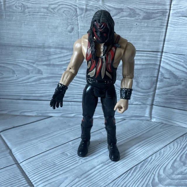 WWF WWE MASKED Kane Jakks Wrestling Classic Action Figure R3 Tech Heat ...