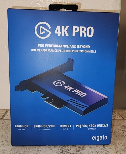ELGATO 4K PRO, Internal Capture Card: 8K60 Passthrough/4K60 HDR10 ...