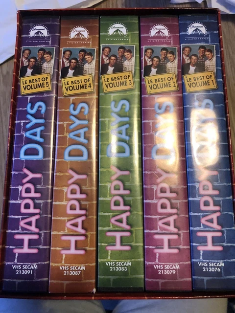 COFFRET 5 VHS Inédites Série Happy Days Le Best Of Rare Français Only 1 ...