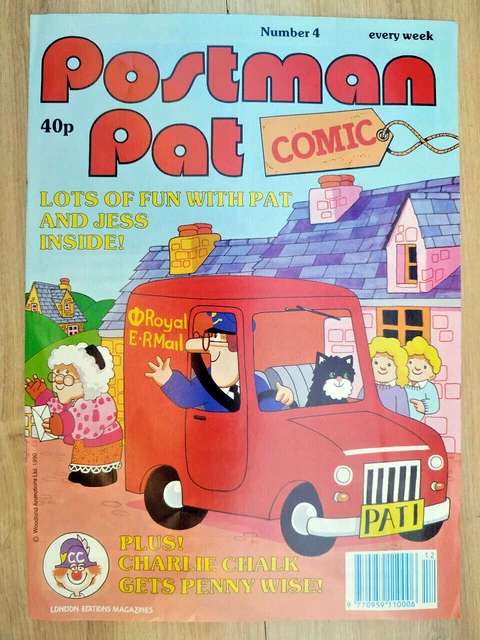 VINTAGE RETRO POSTMAN Pat Weekly Comic Issue 4 1990 Lots Fun With Pat ...
