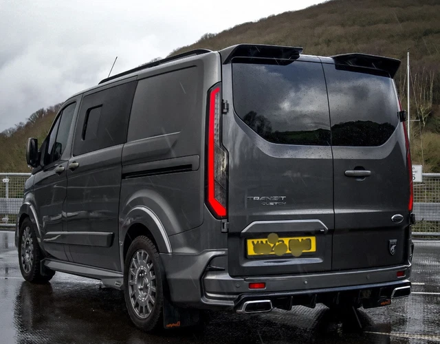 FORD TRANSIT CUSTOM 13-23 Barn Door Spoiler Ats £103.68 - PicClick UK