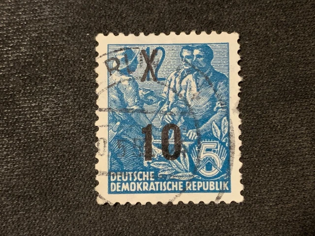 GERMANY EAST DDR Deutsche Democratic Republic 1954 5 Year Plan 10 Pfg ...