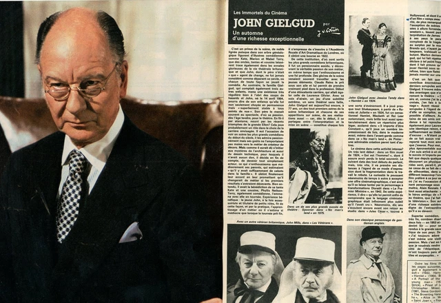 COUPURE DE PRESSE Clipping 1981 John Gielgud (4 pages) EUR 5,00 ...